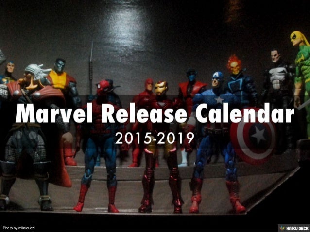 Marvel Release Calendar