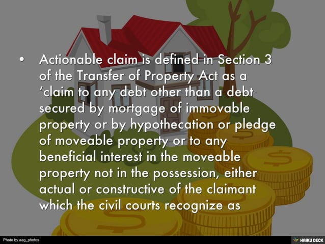 ACTIONABLE CLAIM | PPT