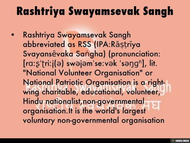 Rashtriya Swayamsevak Sangh | PDF