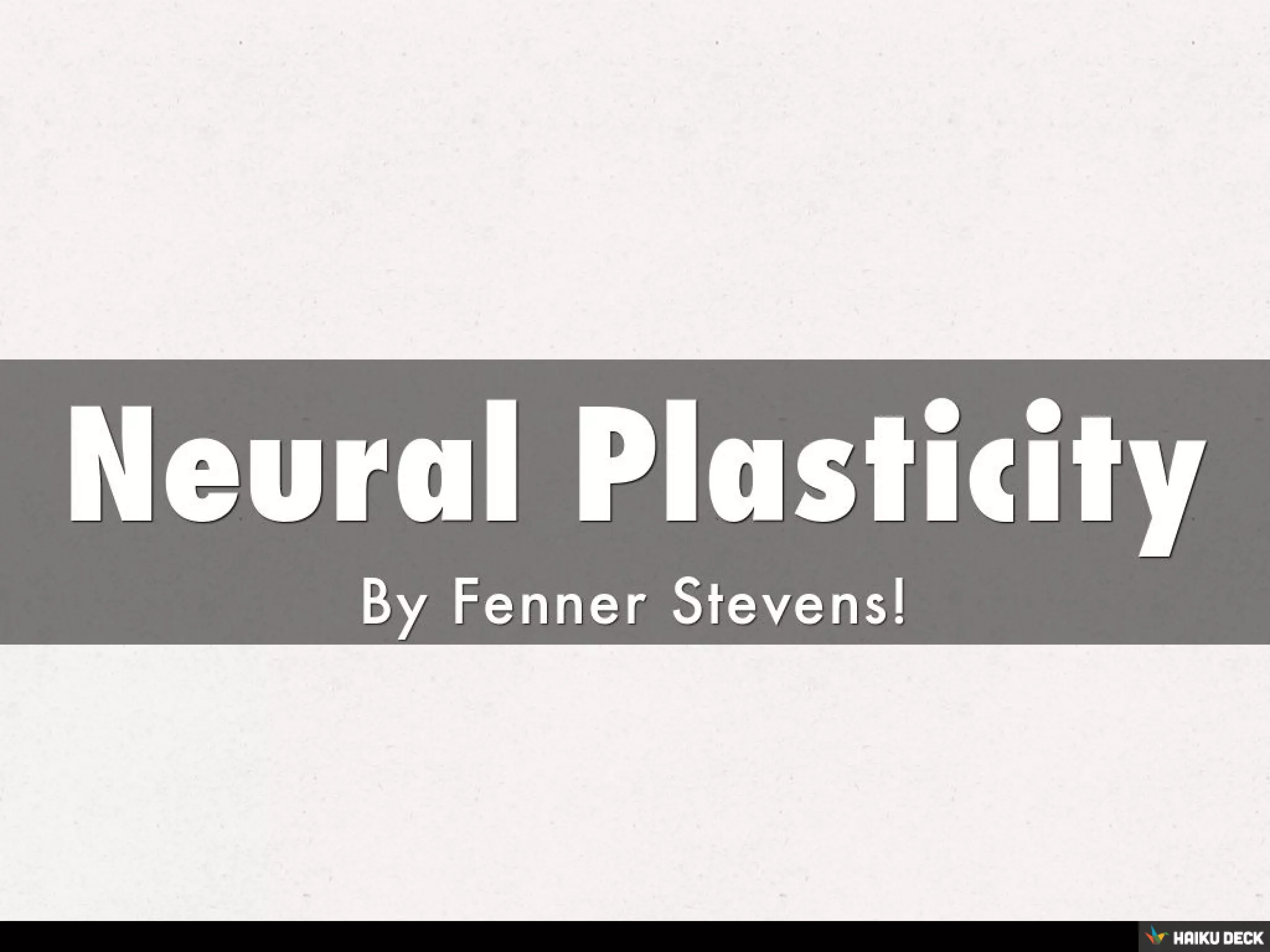 Neural Plasticity | PDF