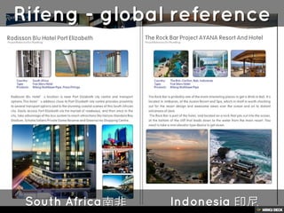 Rifeng - global reference 日豐管 國外案例 | PPT