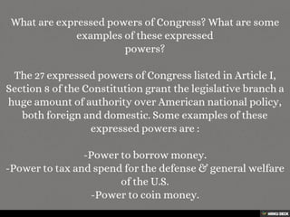 Legislative Branch Project | PPT