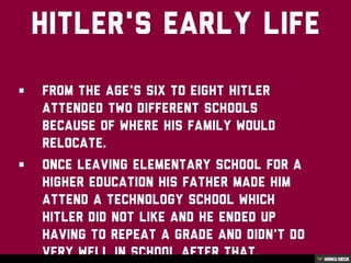 Hitler's early life | PDF