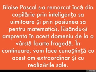 BLAISE PASCAL | PDF