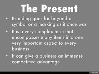 The Evolution of Branding | PPT