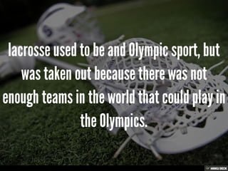 Lacrosse passion project | PDF