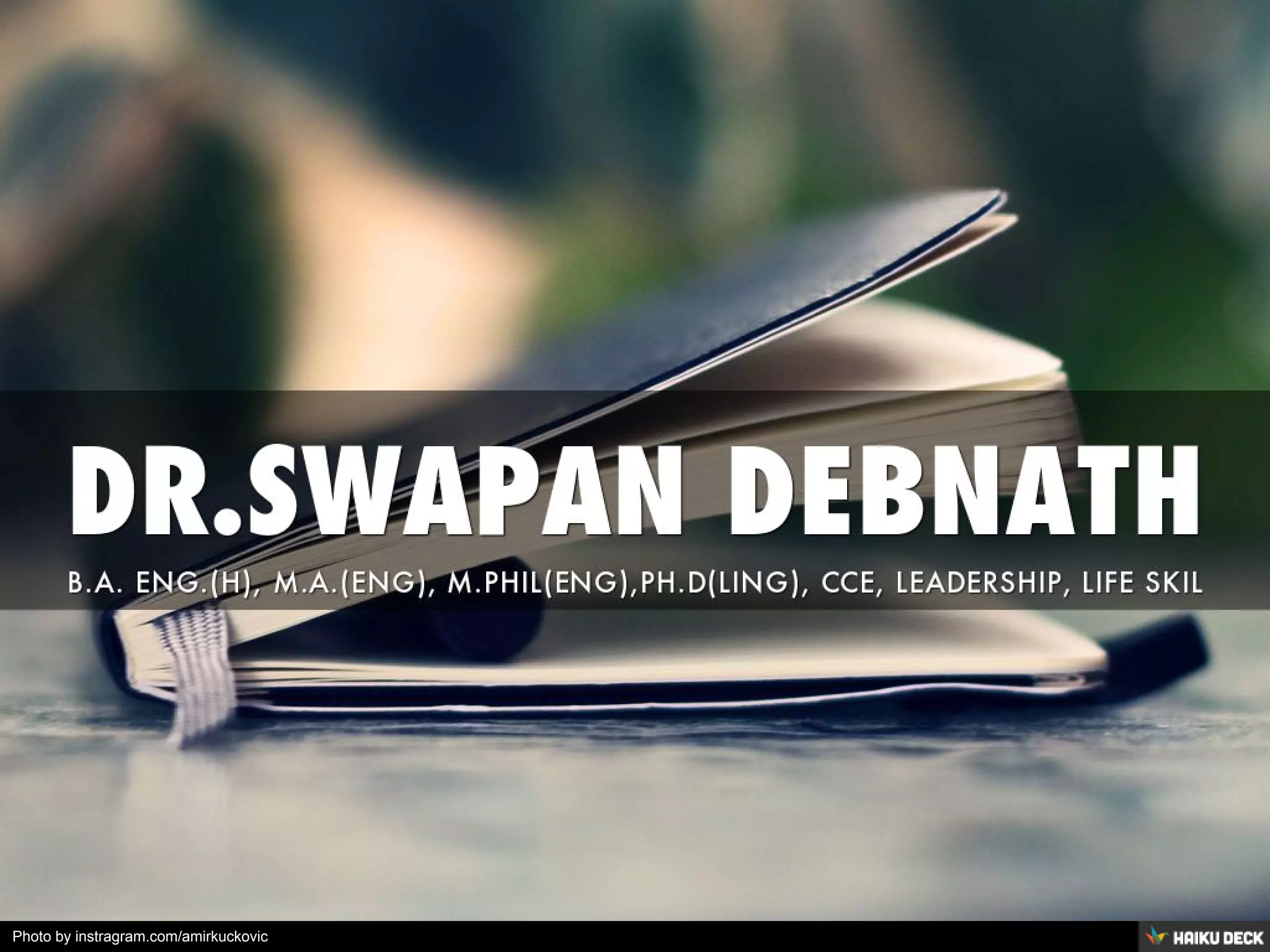 DR.SWAPAN DEBNATH | PPT