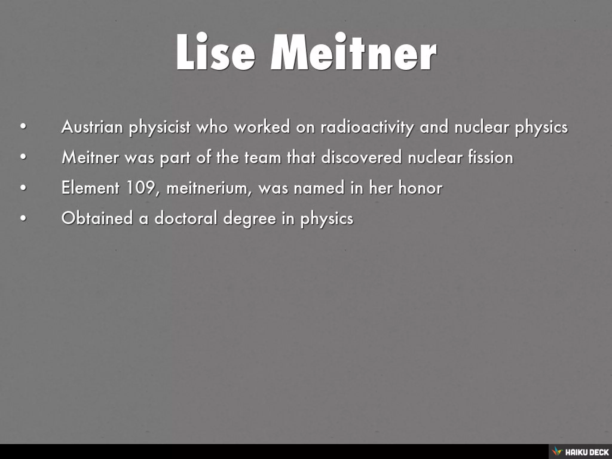 Lise Meitner | PDF