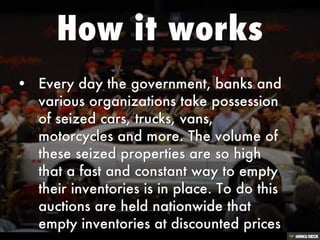 Seized Car Auctions | PPT