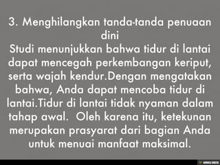 Tidur ala Rasulullah SAW | PDF