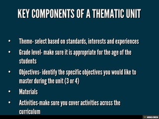 Thematic Approach | PDF