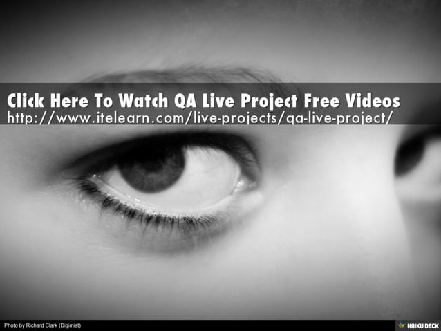 QA Live Project | PPT