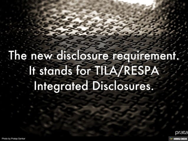 TRID: Disclosure Requirement | PPT