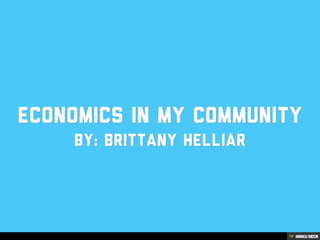 Economics in My Community | PDF