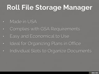 Roll file storage Manager | PPT