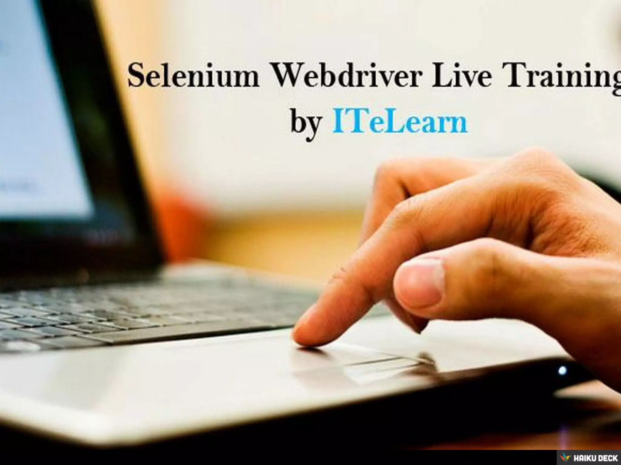 Selenium Webdriver Live Training | PPT
