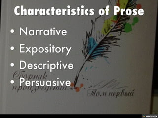 The Meaning of Prose | PDF | Poetry | Books and Literature