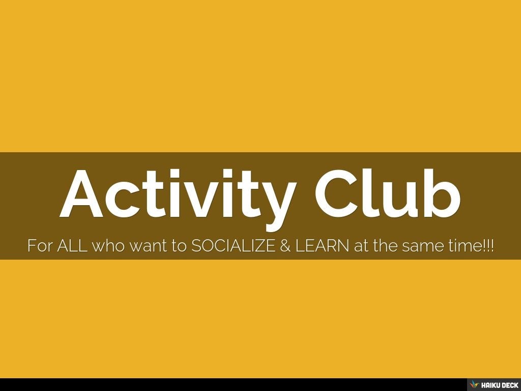 Activity Club