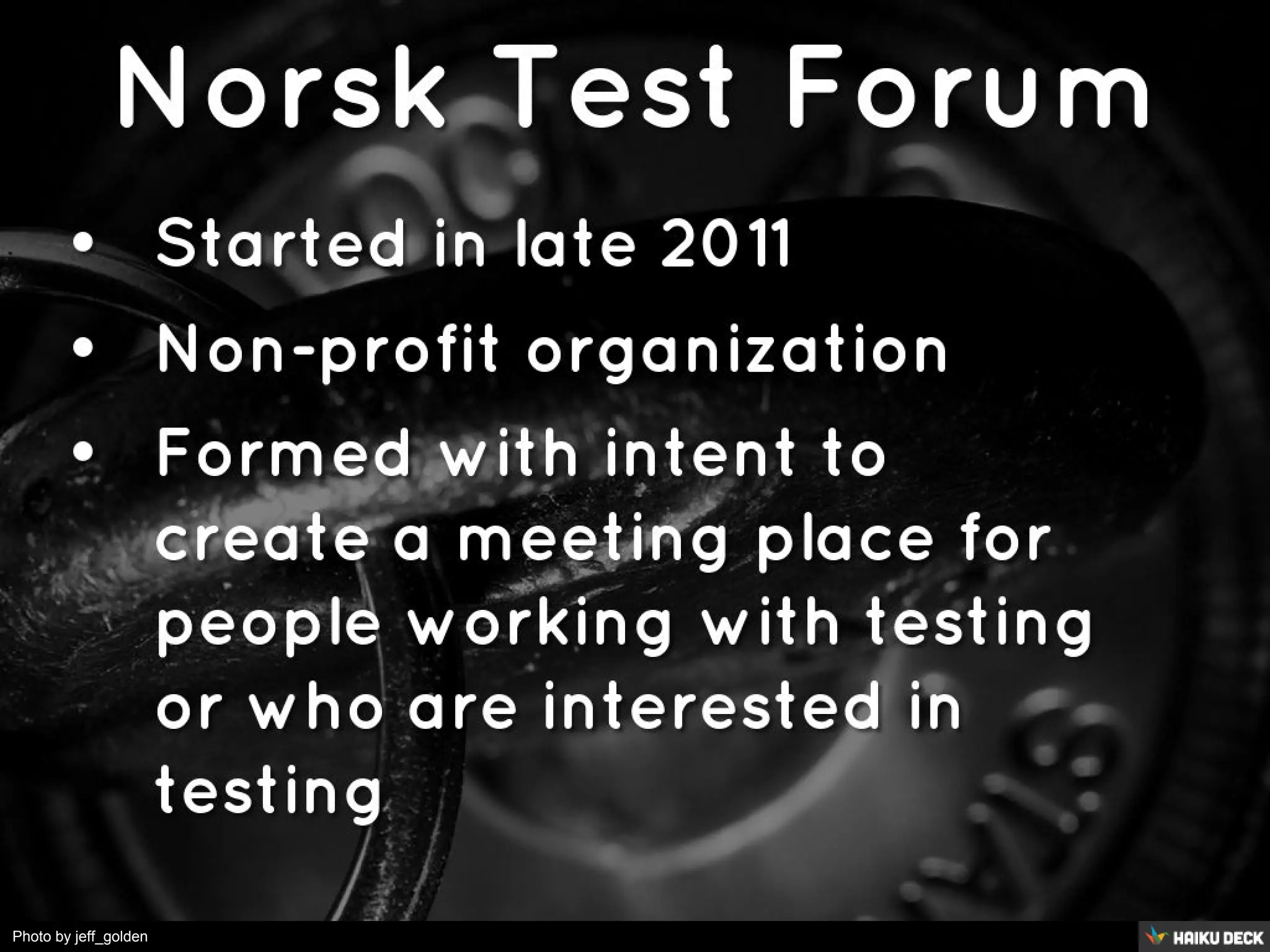 Norsk Test Forum | PPT