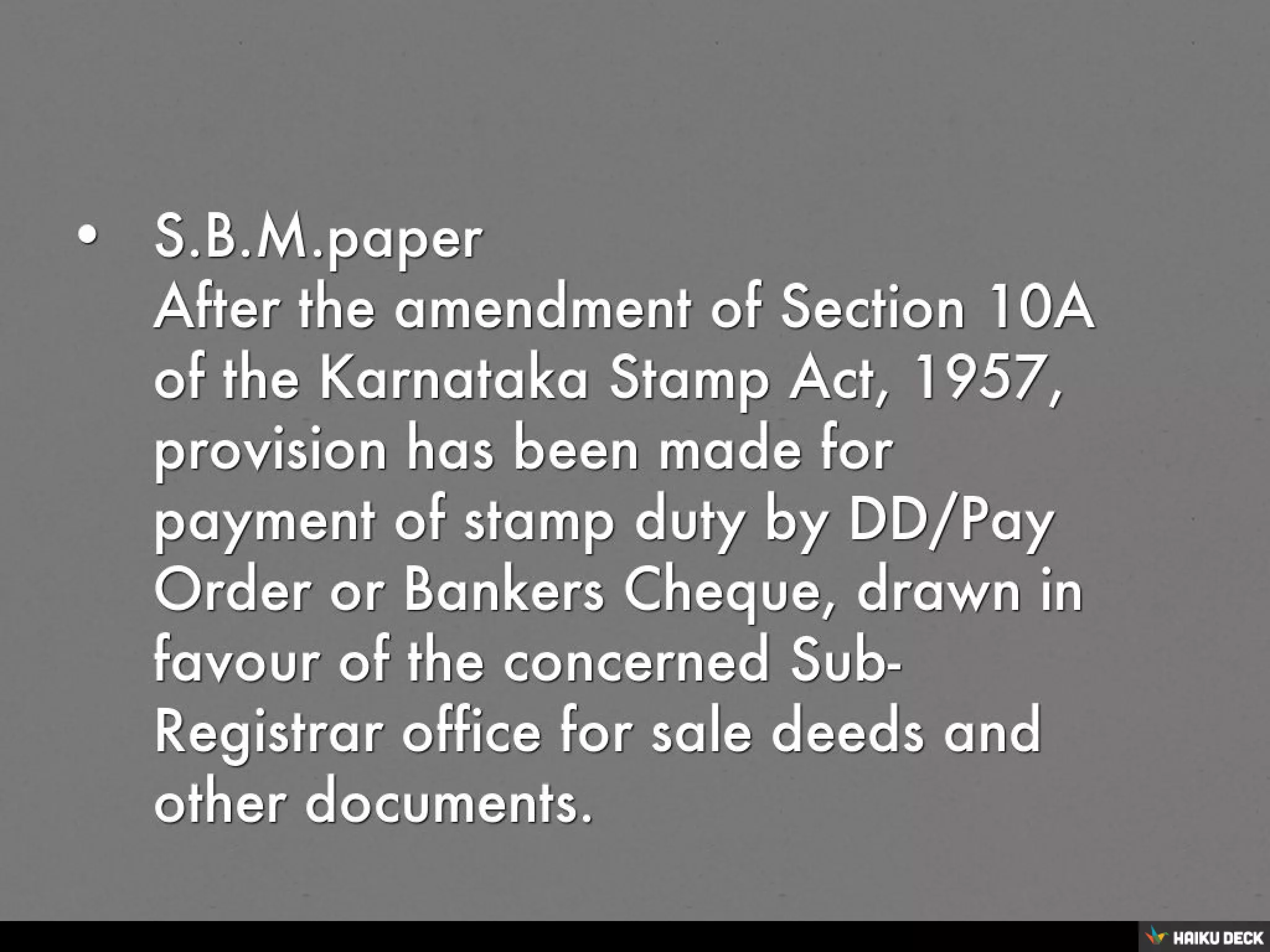 FRANKING OF STAMP PAPERS | PPT