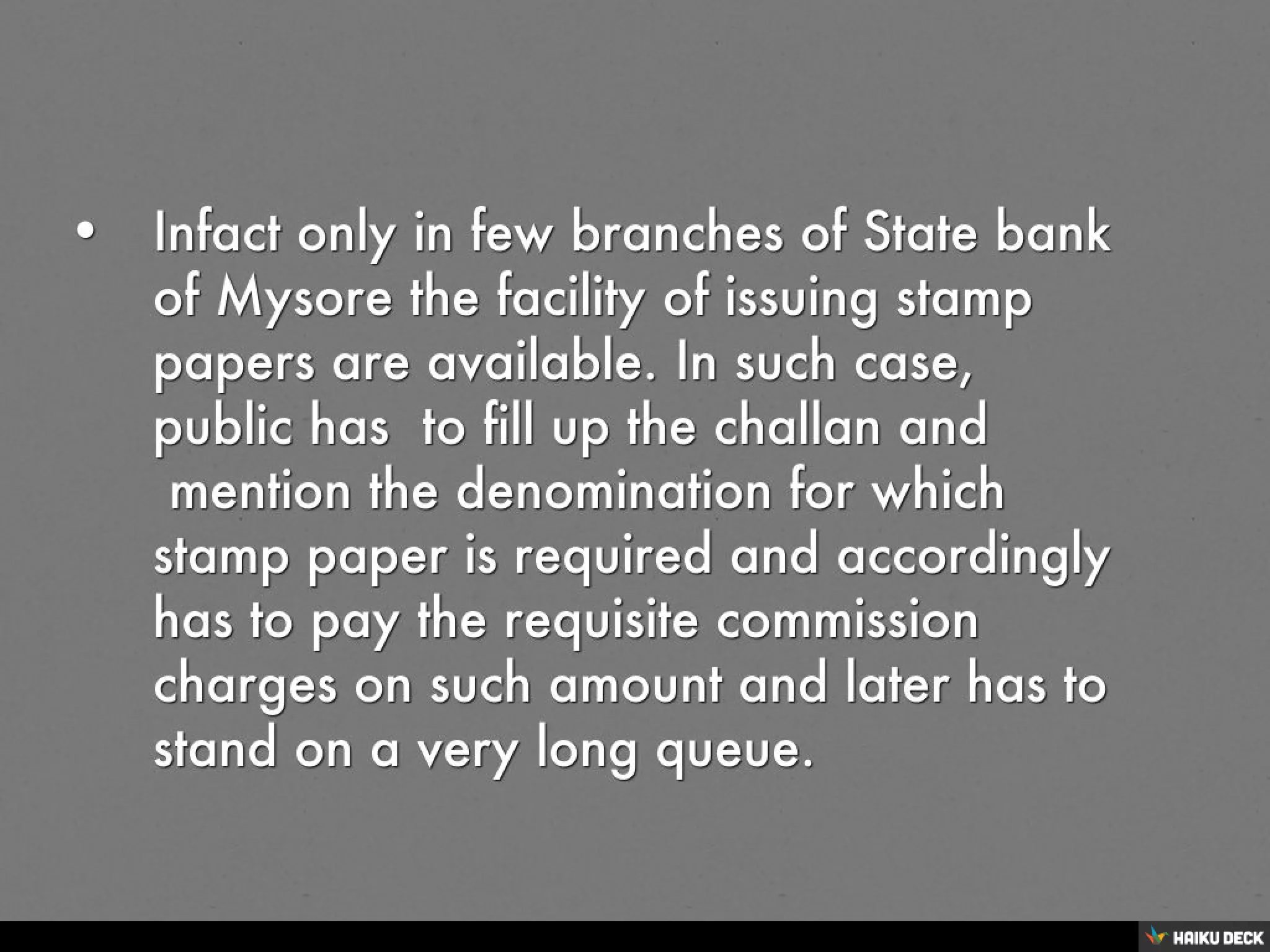 FRANKING OF STAMP PAPERS | PPT