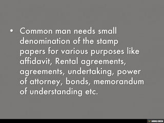FRANKING OF STAMP PAPERS | PDF