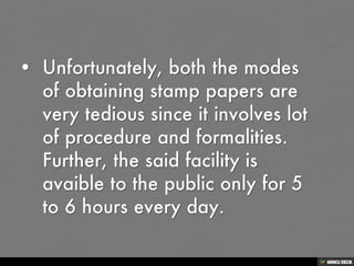 FRANKING OF STAMP PAPERS | PPT