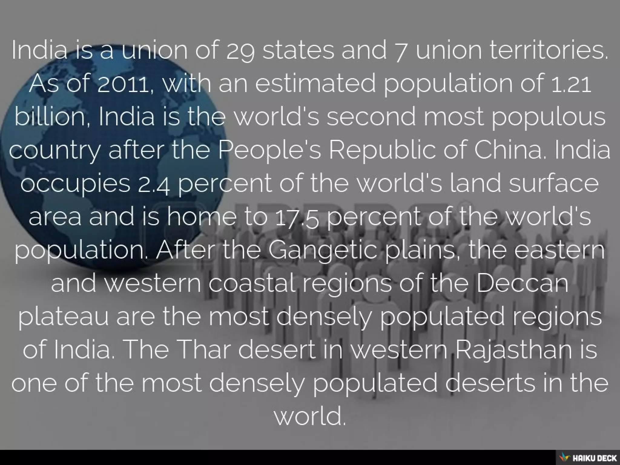 POPULATION IN INDIA | PPT