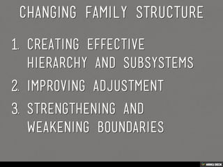 Structural Family Therapy | PDF