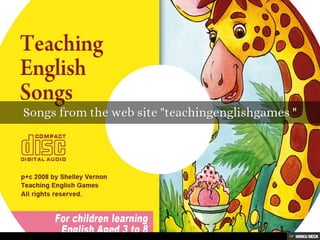 The use of songs in the children Learning English Process. | PDF ...