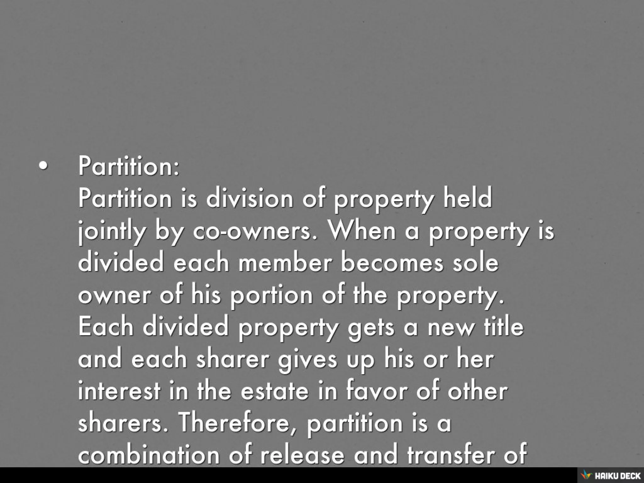 FAMILY PROPERTY PARTITION | PDF
