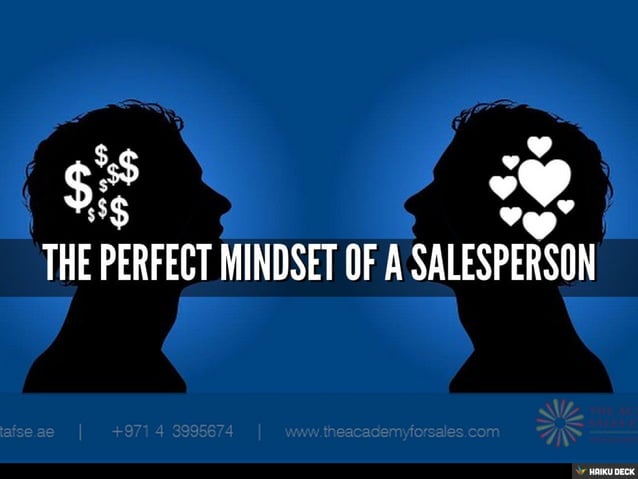 The Perfect Mindset of a Salesperson | PDF