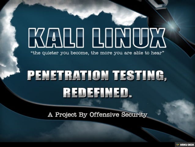 BASIC OVERVIEW OF KALI LINUX | PPT