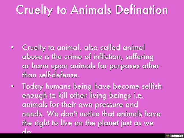 Animal Cruelty | PDF