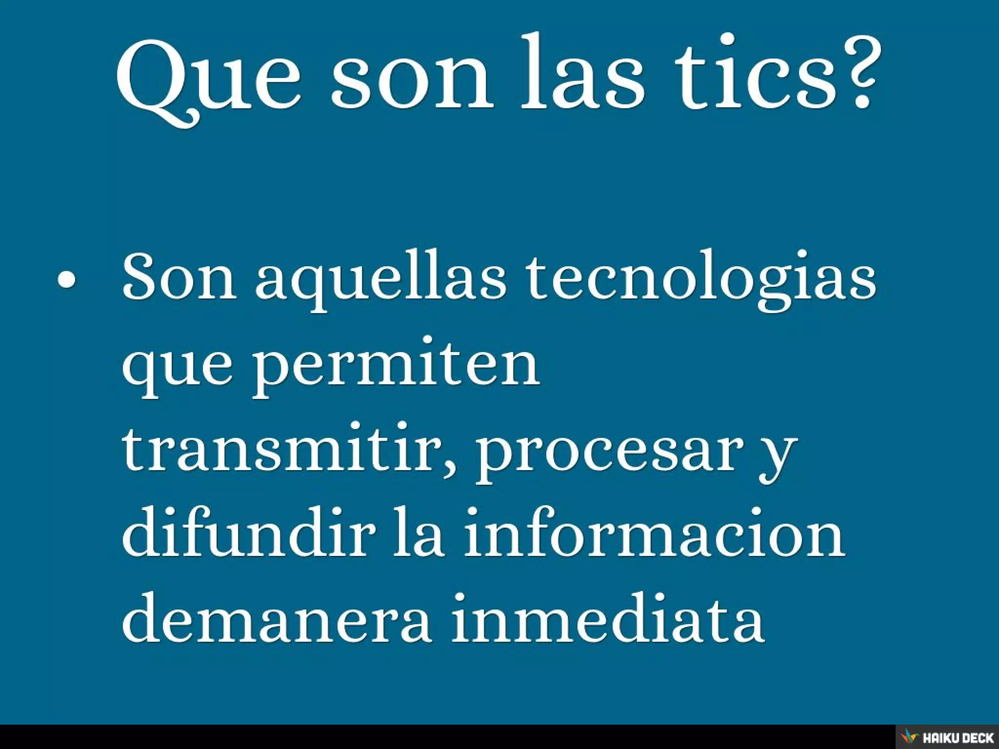 LAS TIC | PPT