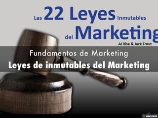 Leyes de inmutables del Marketing | PDF