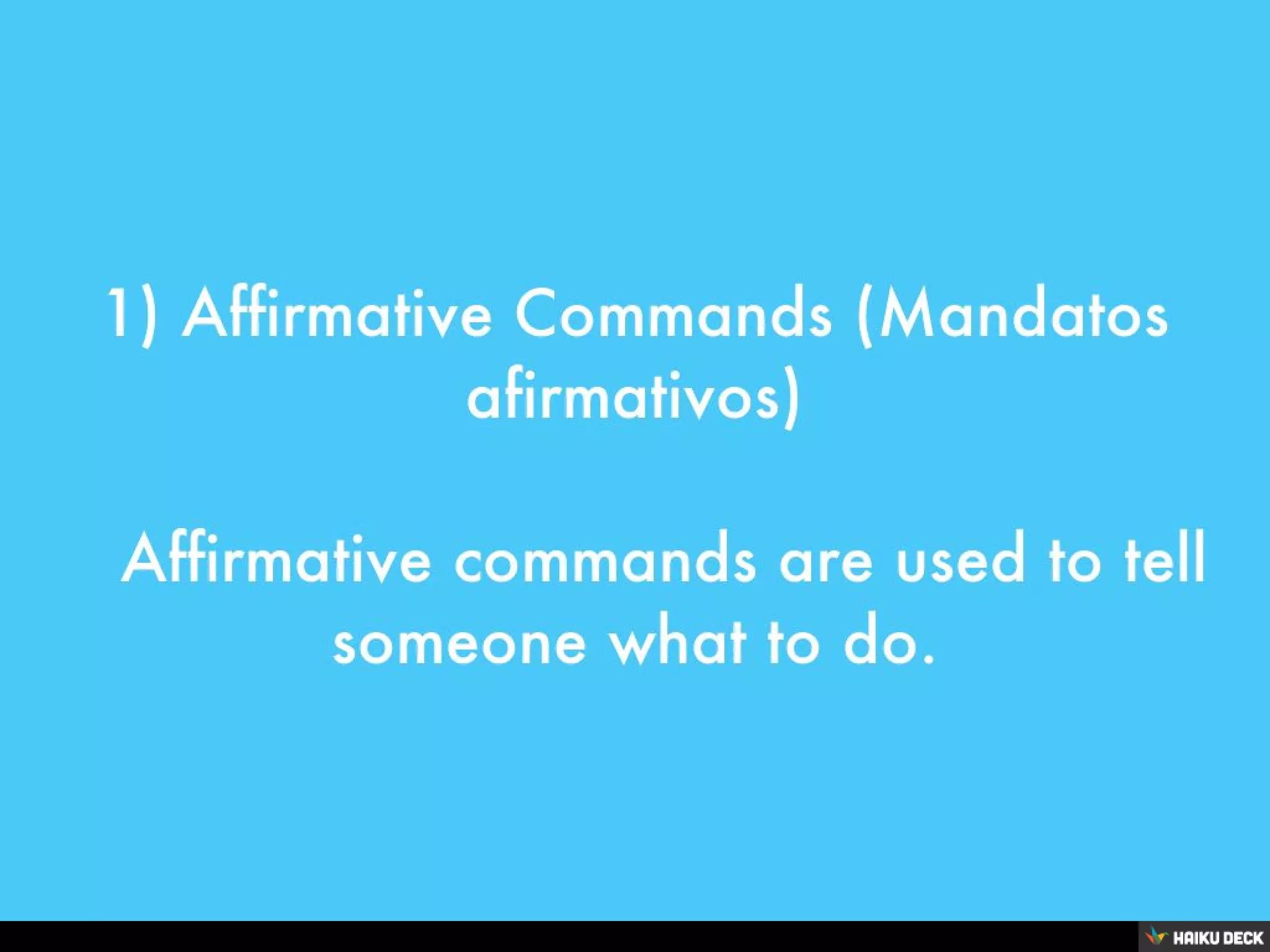 Los mandatos informales | PDF