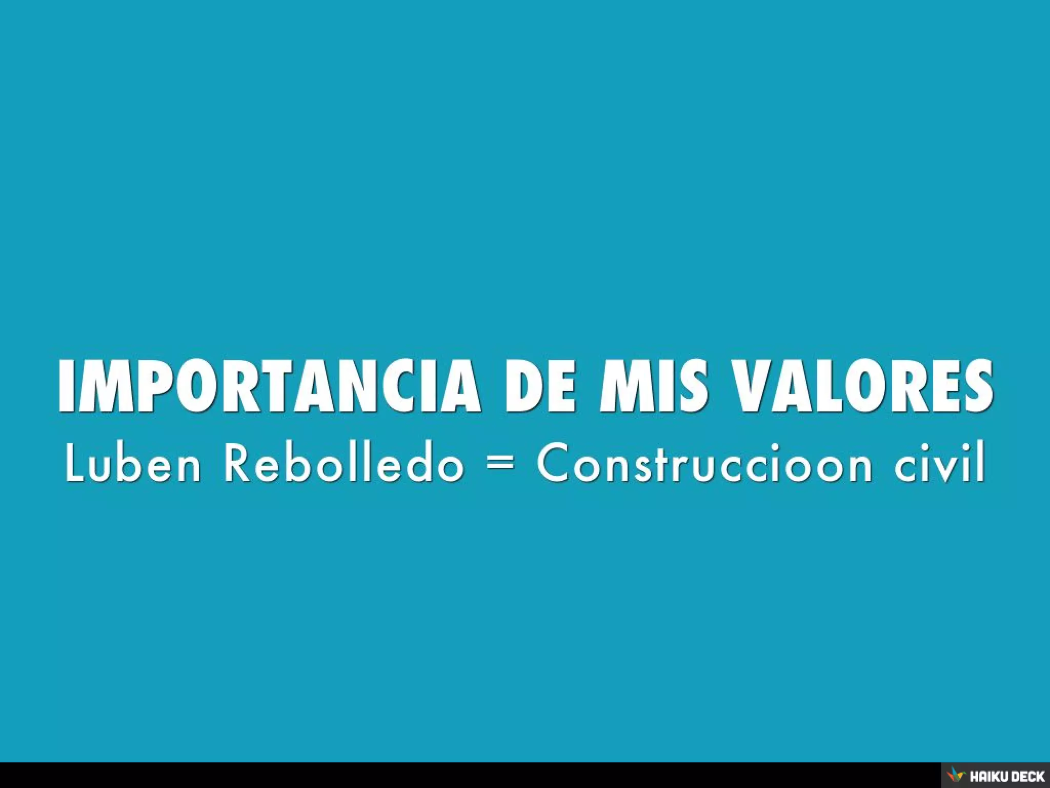 IMPORTANCIA DE MIS VALORES | PPT