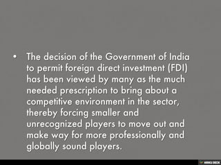 FOREIGN DIRECT INVESTMENT IN URBAN INFRASTRUCTURE DEVELOPMENT | PPT