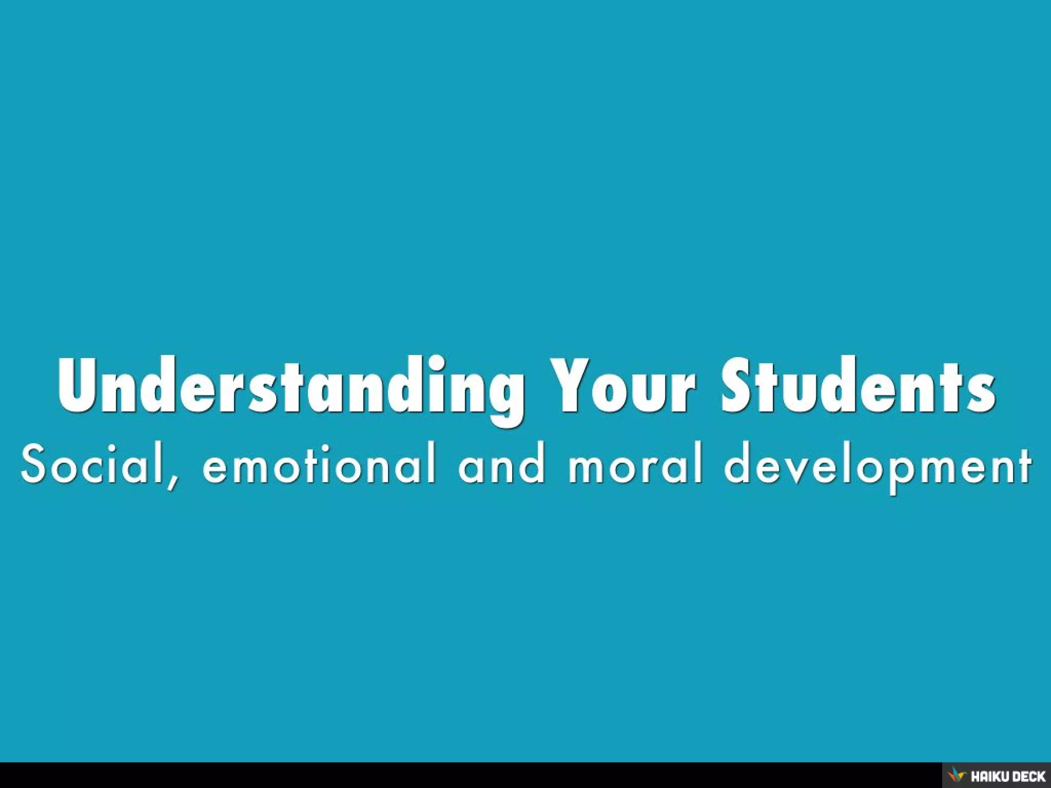 Understanding Your Students | PPT