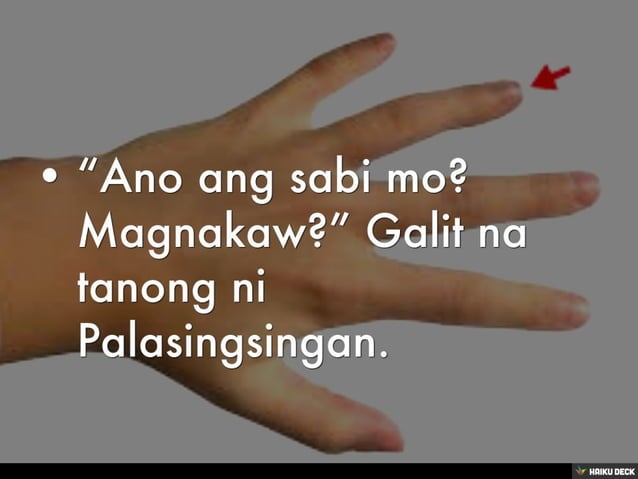 Alamat ng mga Daliri | PPT