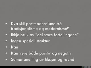 Postmodernisme | PDF