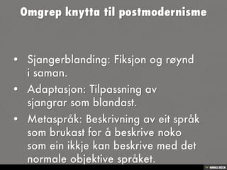 Postmodernisme | PPT