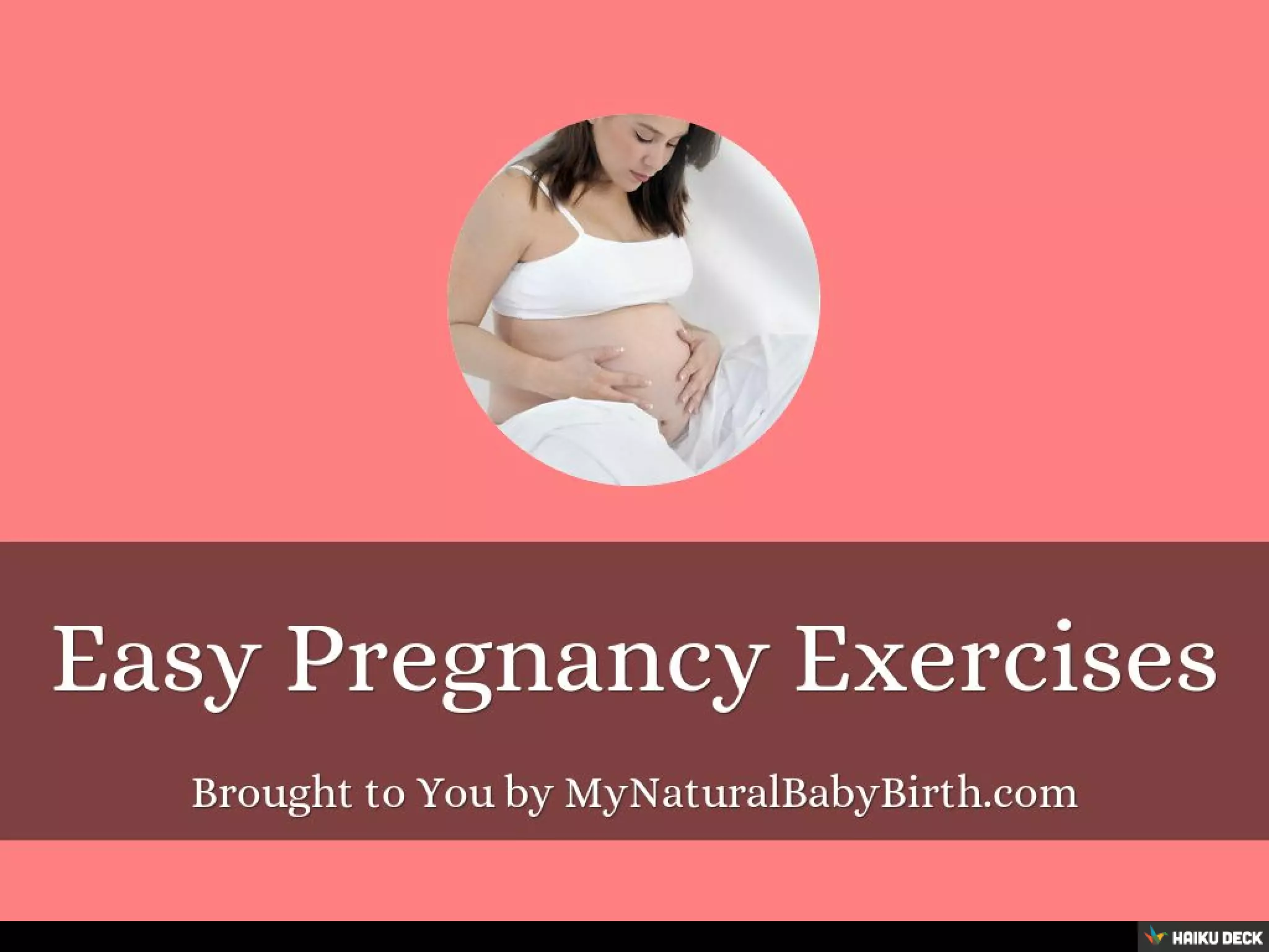 Easy Pregnancy Exercises | PDF
