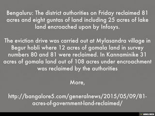 81 ACRES OF GOVERNMENT LAND RECLAIMED | PDF
