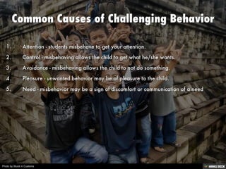 Causes of Challenging Behavior | PPT