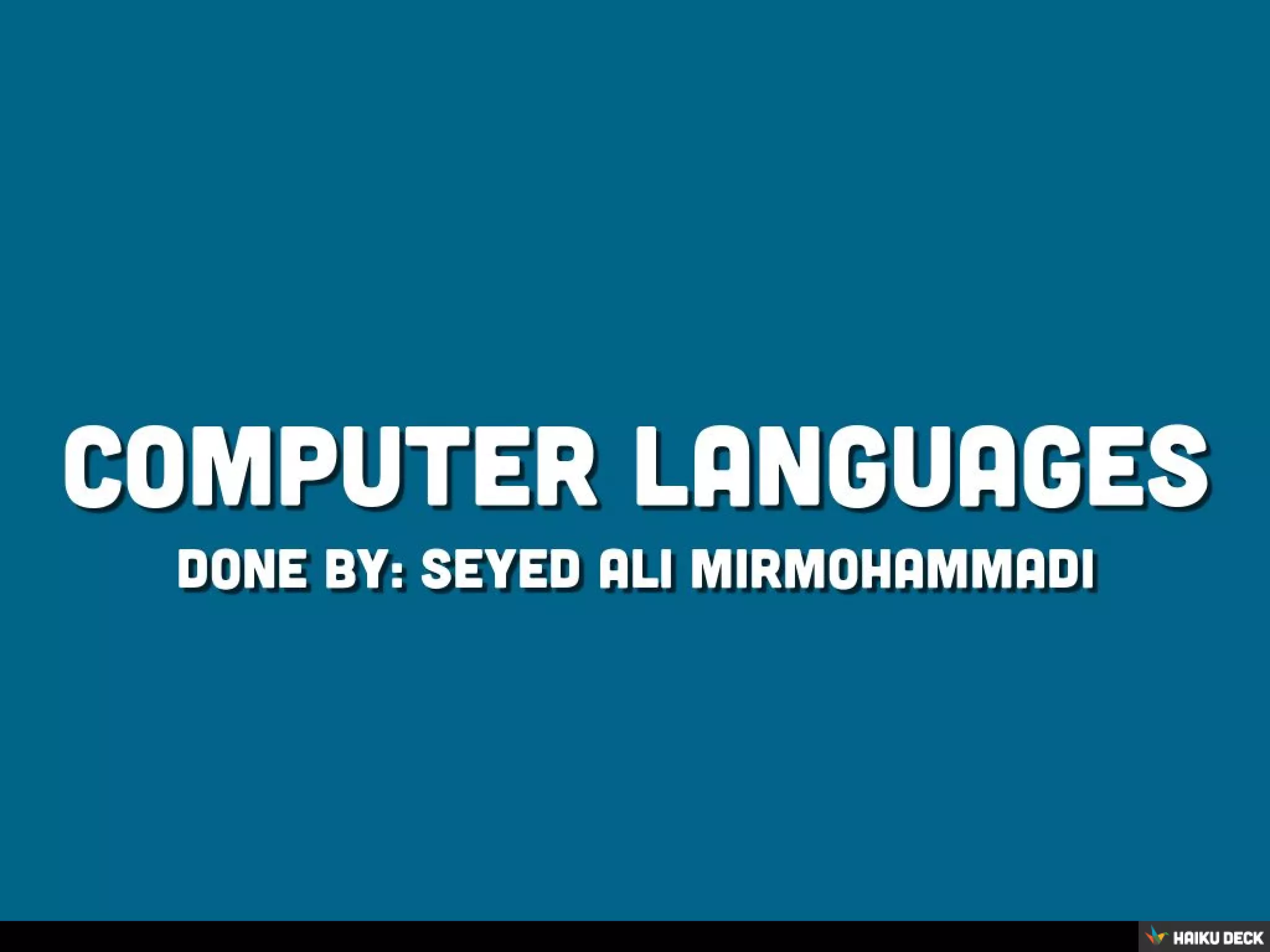 Computer Languages | PDF