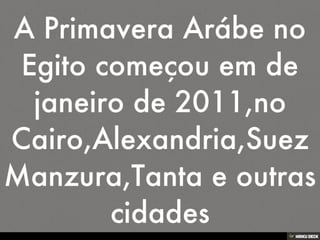 Primavera Arábe:Egito | PDF