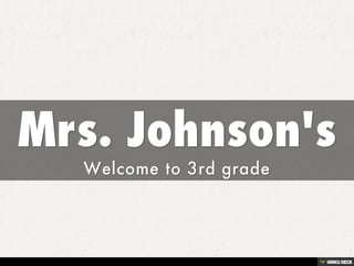 Mrs. Johnson's | PPT