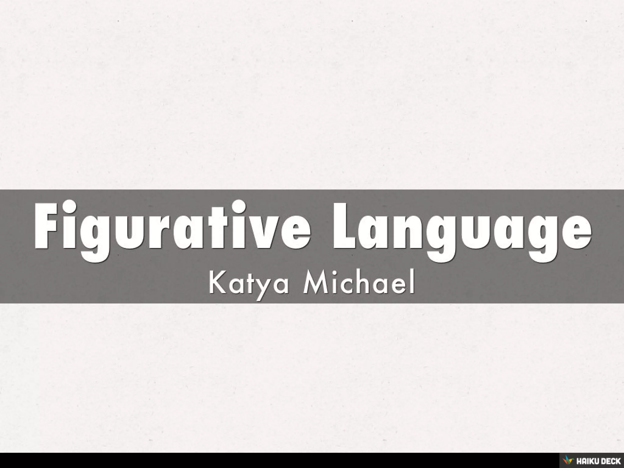 Figurative Language | PPT